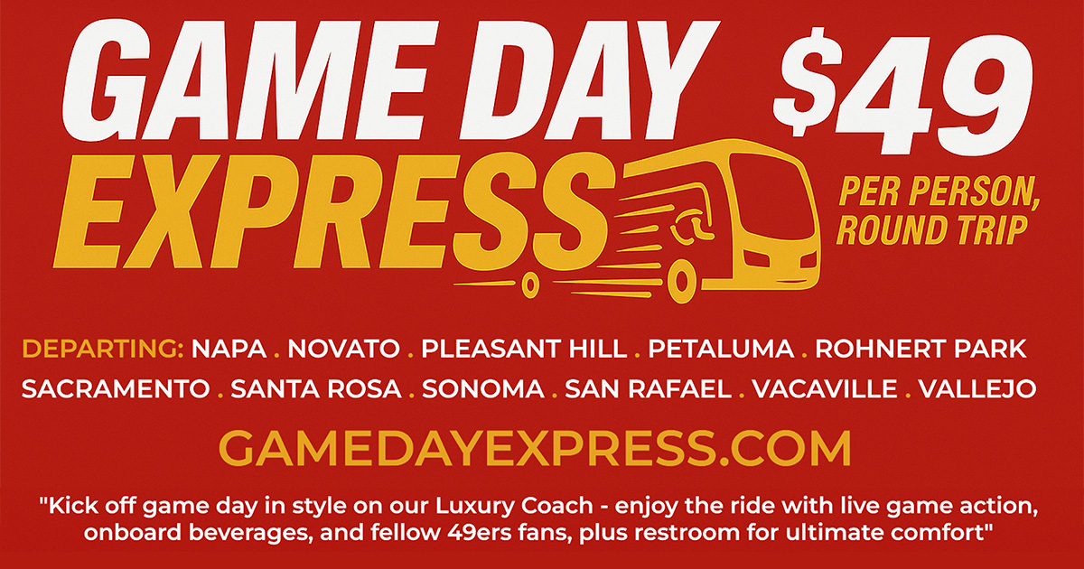 49ers Bus : Luxury Game Day Transportation from the North Bay